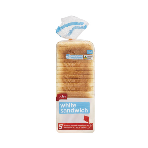 Check Halal, vegan, vegetarian status of Coles White Bread | 650g ...