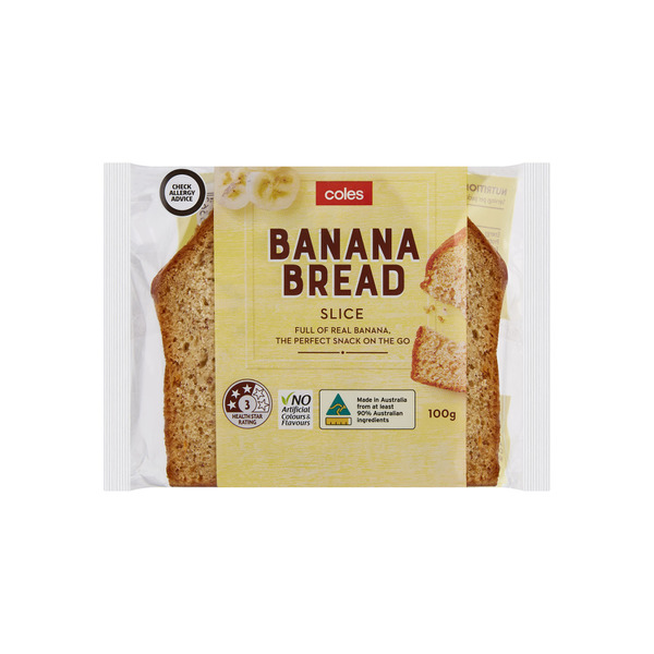 Coles Express Banana Bread Aussie Bananas 100g is halal suitable ...