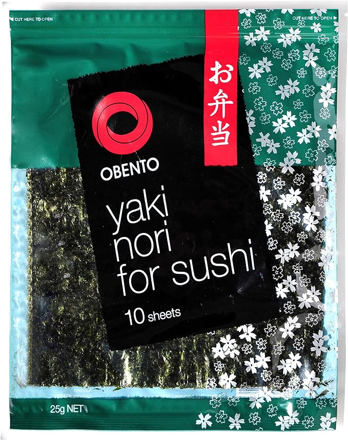 Coles Obento Yaki Nori Seaweed Sushi Sheets | 25g is Halal, Install ...