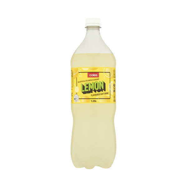 Check Halal, vegan, vegetarian status of Coles Soft Drink Lemon | 1.25L ...