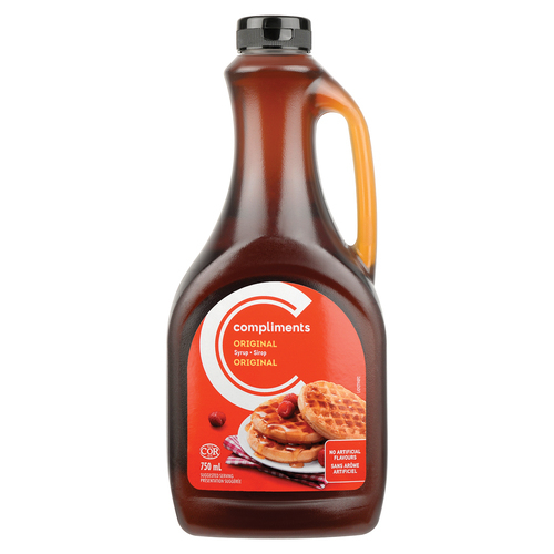Compliments Syrup Original 750 ml - Ingredients Missing is not Halal ...