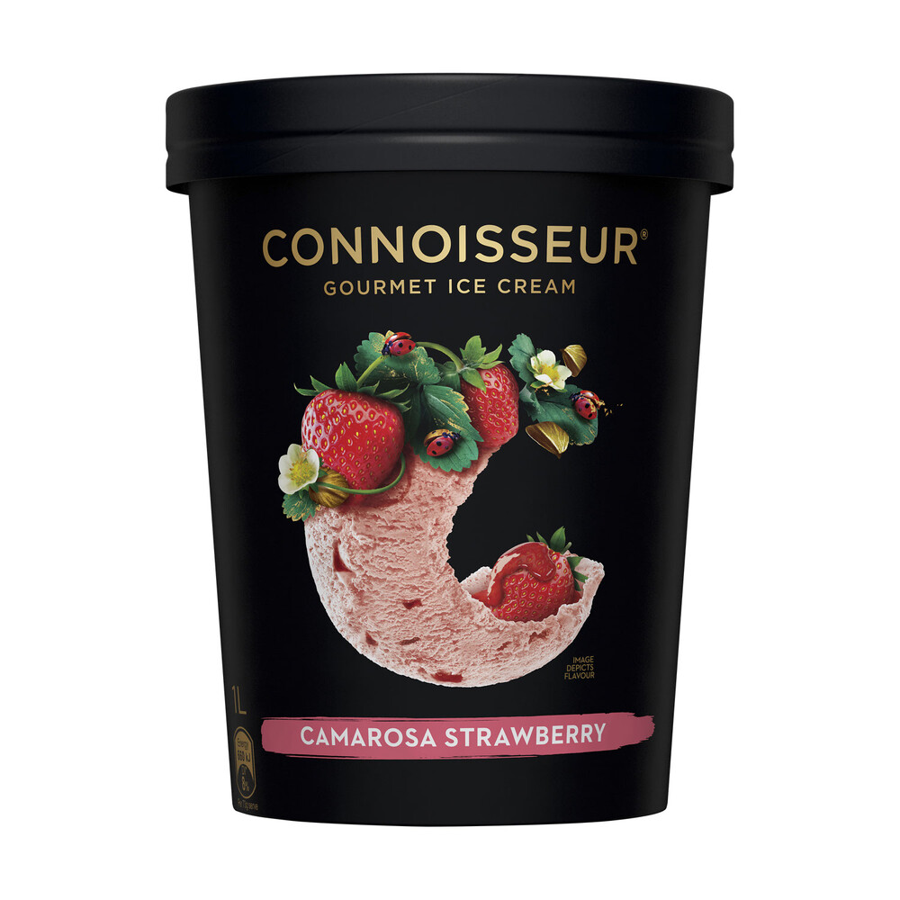 Check Halal status of Connoisseur Camarosa Strawberry Gourmet Ice Cream ...