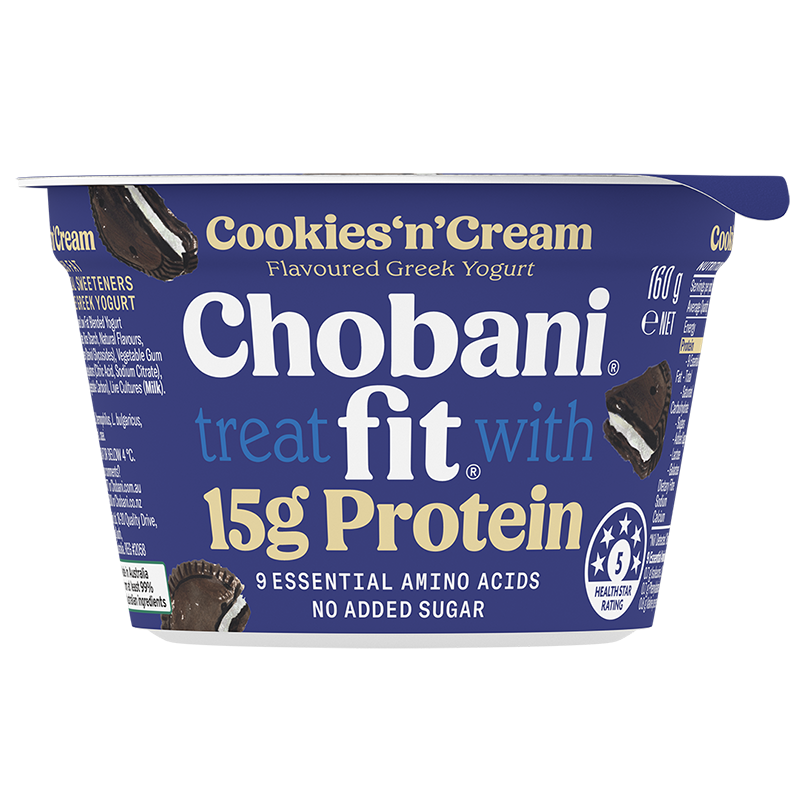 Chobani Fit High Protein Greek Yogurt Cookies & Cream | 160g is not ...