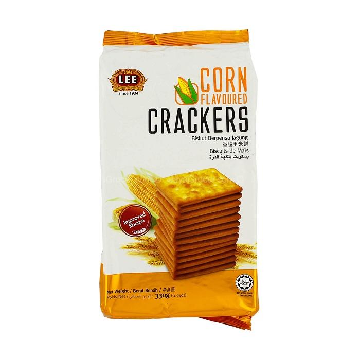 Lee Biscuits Corn Crackers 330Gr is Halal, Install Mustakshif