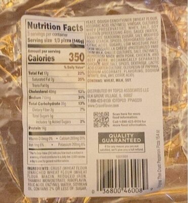List Of Haram Products Including Original Thin Crust Pepperoni