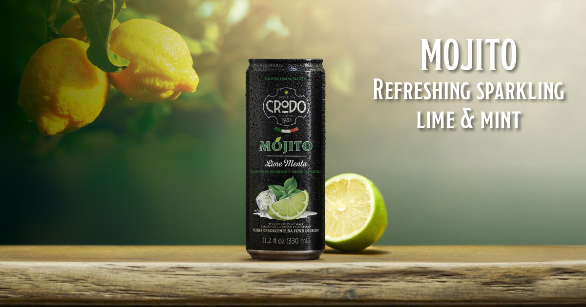 Fonti Di Crodo Mojito, Italian Sparkling Beverage with Lime & Mint, 11. ...