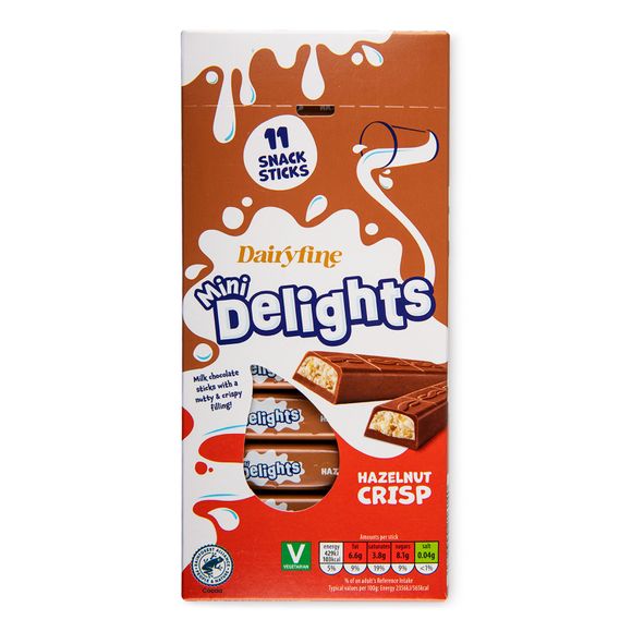 Dairyfine Mini delights Hazelnut Crisp 200g is Halal, Install Mustakshif