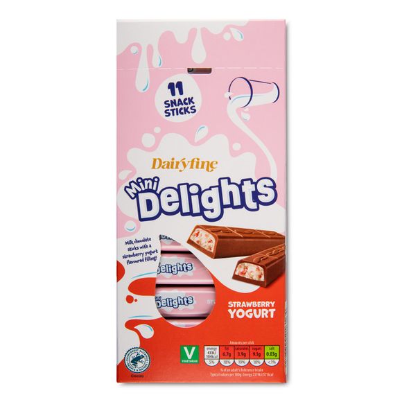 Dairyfine Strawberry Yogurt Mini Delights 200g/11 Pack is Halal ...