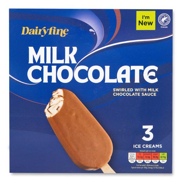 Check Halal status of Dairyfine Vanilla Ice Cream With Milk Chocolate ...