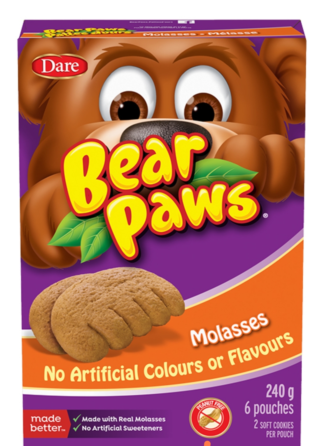 Dare DARE Molasses Soft Cookies, Bear Paws 240 g is halal suitable ...