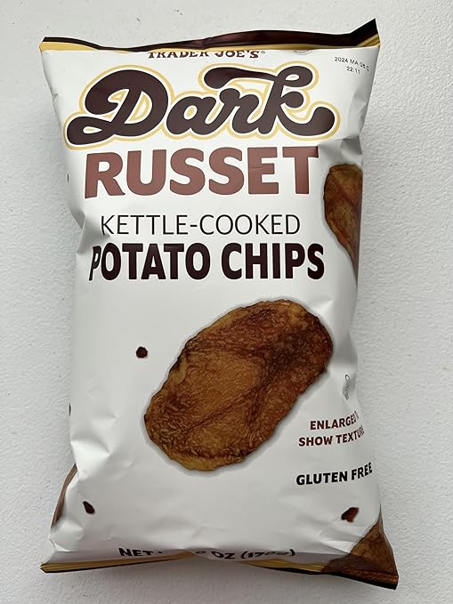 Trader Joe's Dark Russet Kettle-Cooked Potato Chips-(pack of 1) is ...