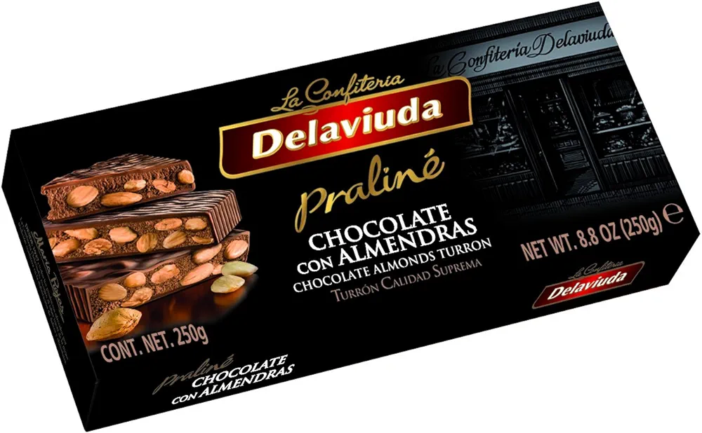 Check Halal status of Delaviuda Chocolate Almond Praline Bar, 200g ...