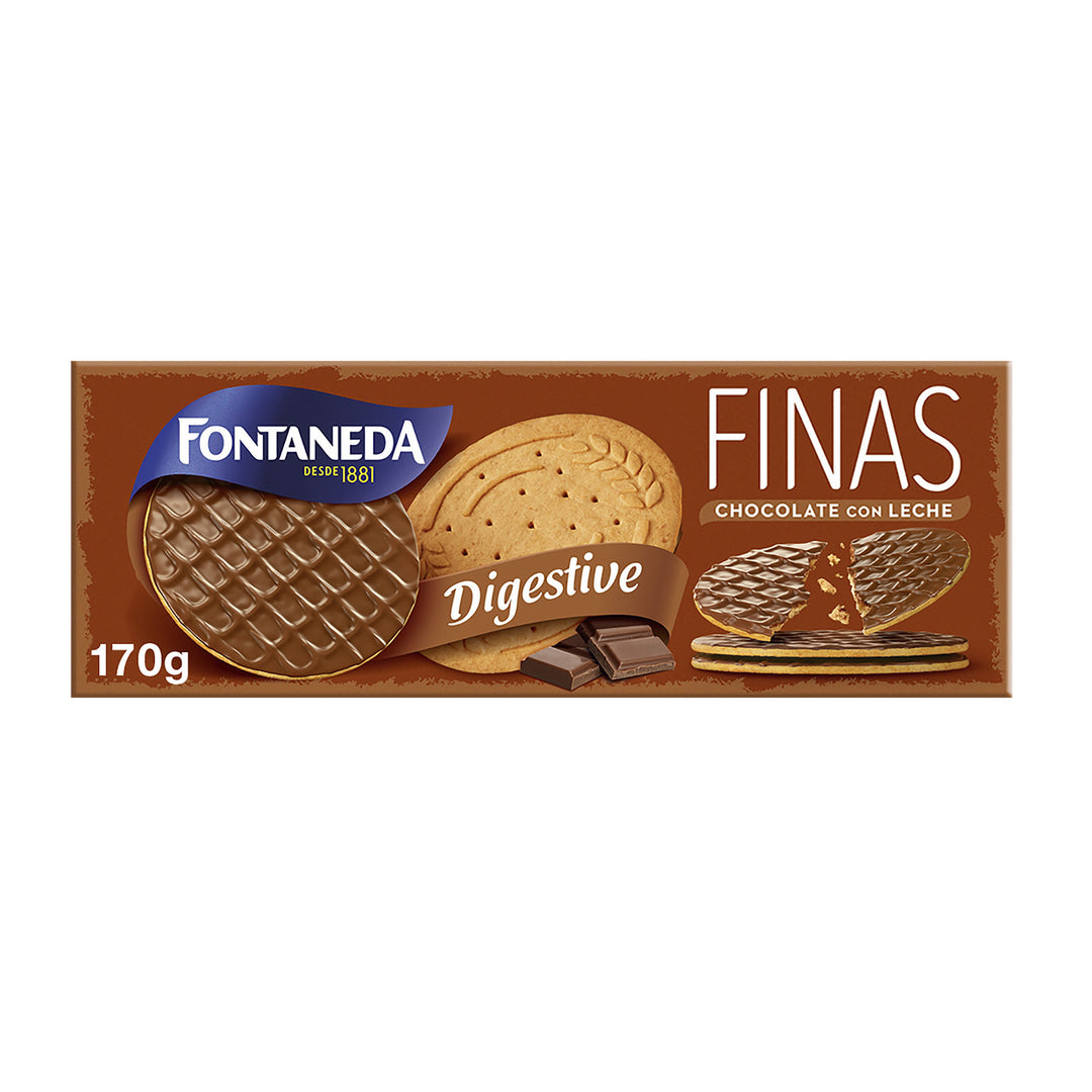 FONTANEDA Digestive Finas con chocolate con leche 170g is not Halal ...