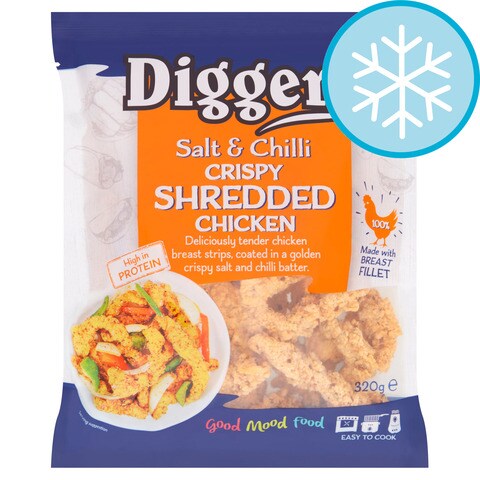 Diggers Salt Ch C Shredded Chicken 320G is not Halal, Install Mustakshif