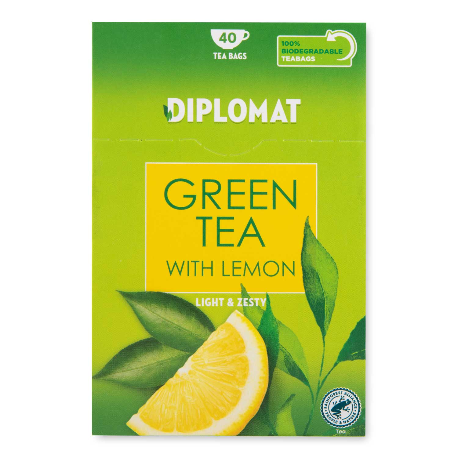 Check Halal status of Diplomat Lemon Flavoured Green Tea 76g/40 Bags ...