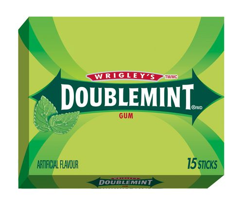 DOUBLEMINT, Peppermint Flavoured Chewing Gum, 15 Sticks, 1 Pack is not ...