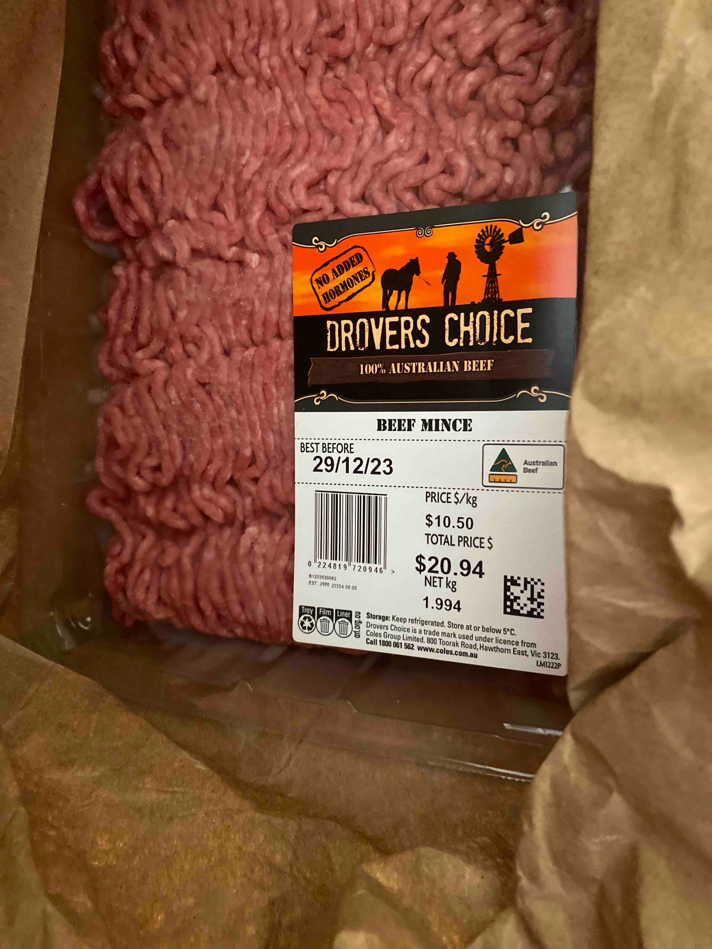 Check Halal status of DROVERS CHOICE BEEF MINCE, Install Mustakshif