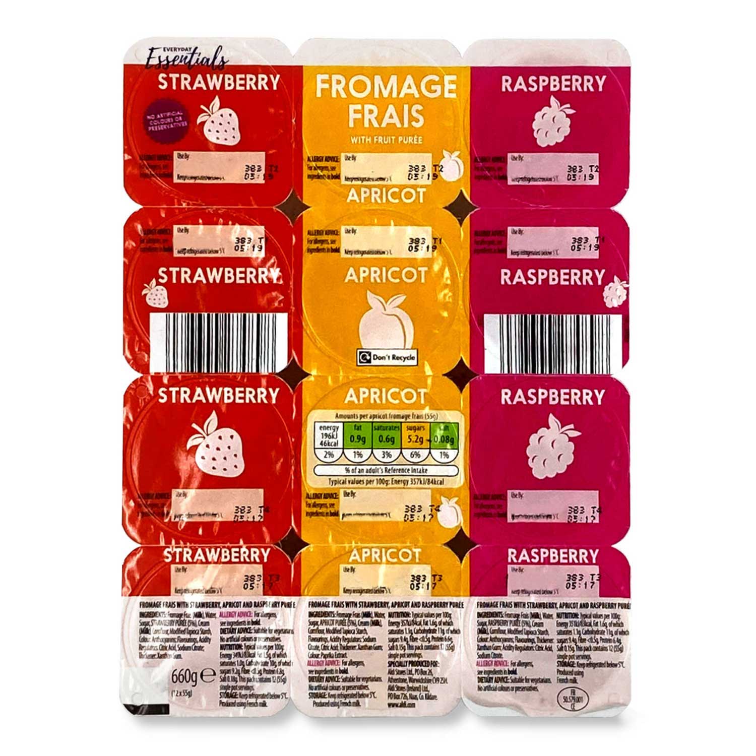 Check Halal status of Everyday Essentials Fromage Frais With Fruit ...
