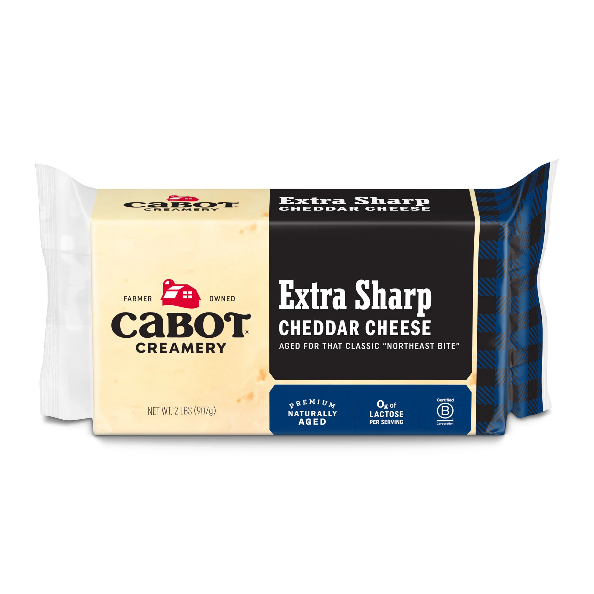 Cabot Creamery Bar Extra Sharp Cheddar Cheese 2 lb is Halal, Install ...
