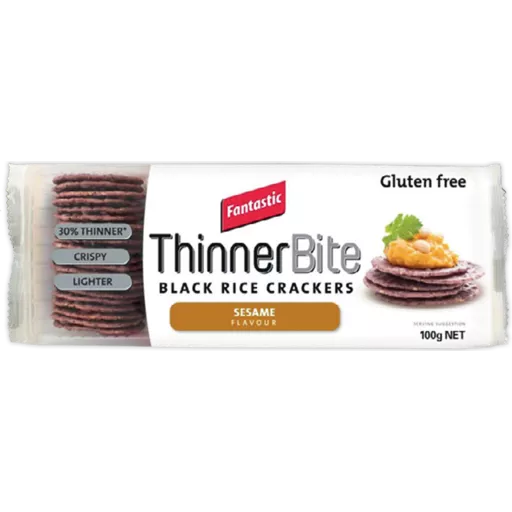 Fantastic Black Rice Crackers 100g is halal suitable, gluten-free ...