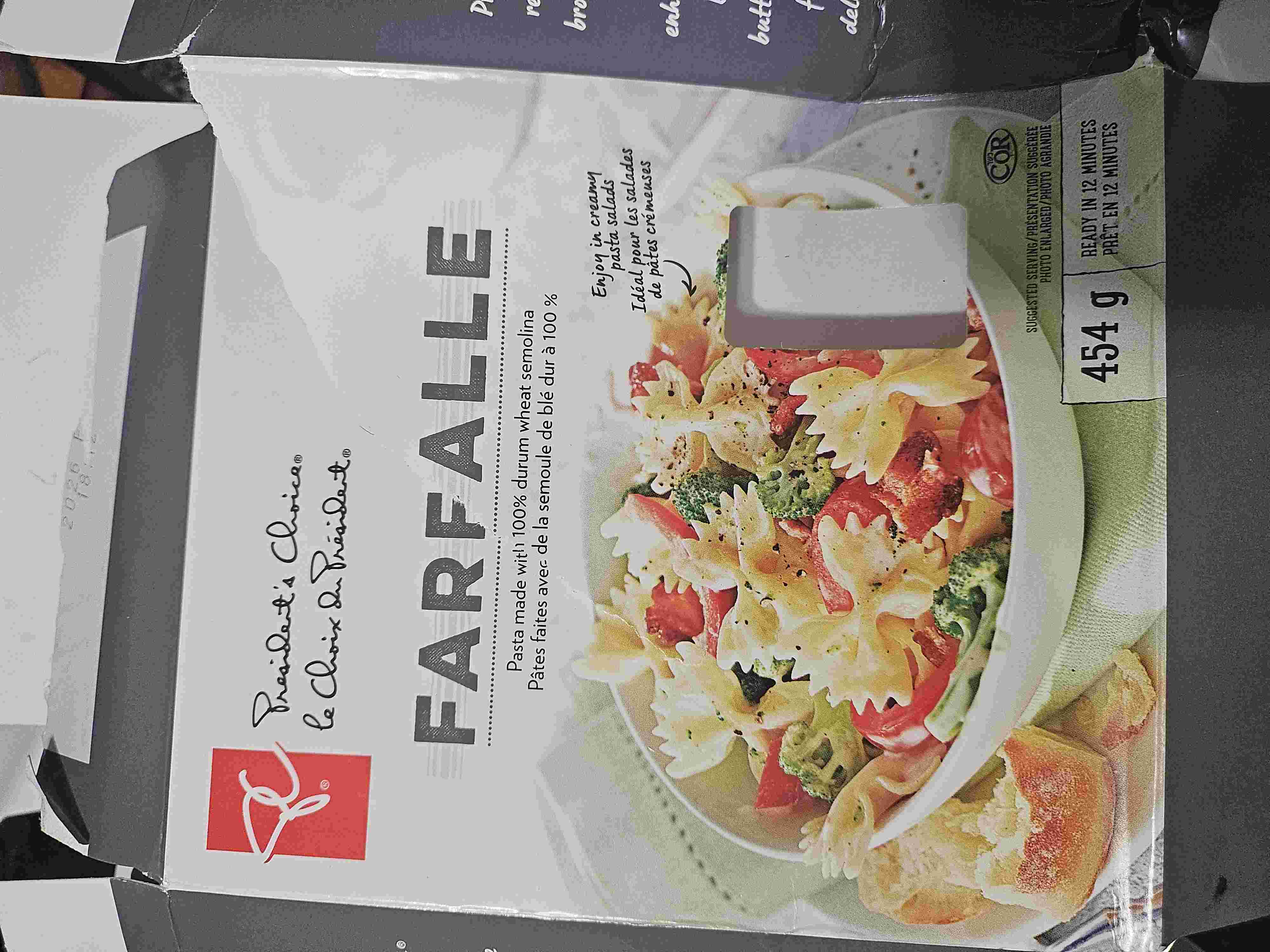 President's Choice Farfalle Pasta 454 g is Halal, Install Mustakshif