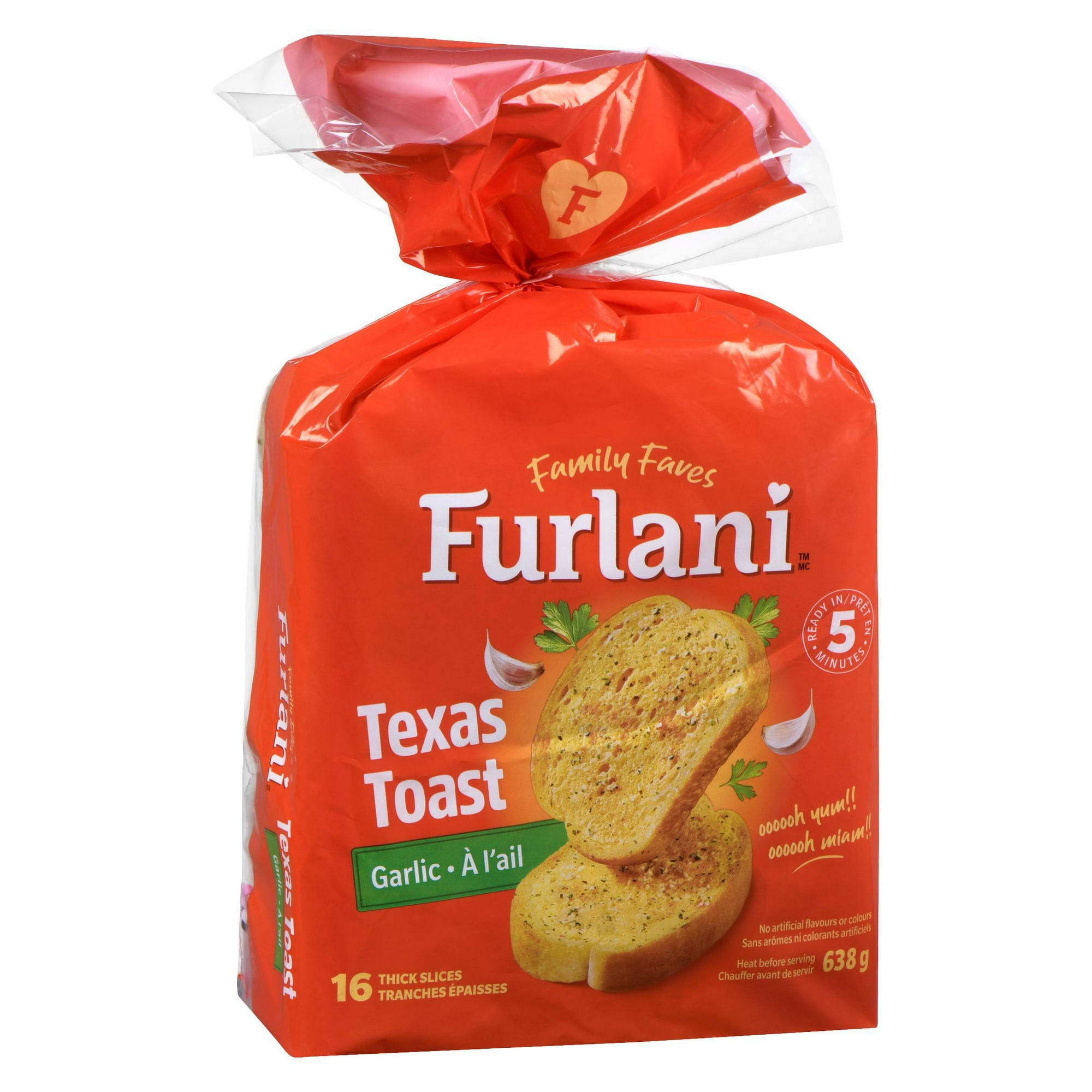 FURLANI Garlic Toast Original, 638 g is not Halal, Install Mustakshif