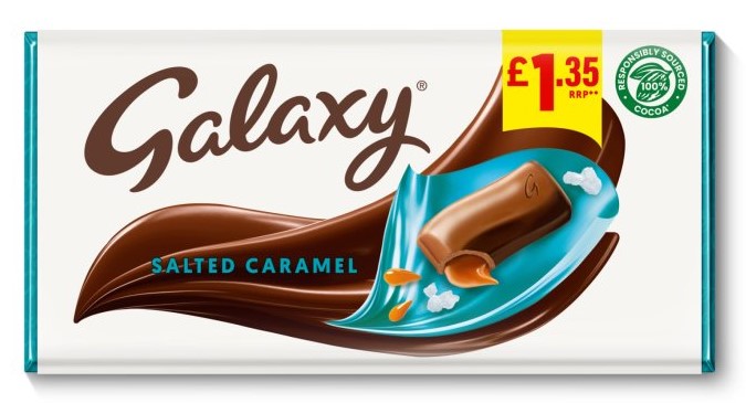 Galaxy Salted Caramel & Milk Chocolate Block Bar 135g is Halal, Install ...