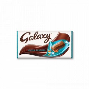 Galaxy Salted Caramel & Milk Chocolate Block Bar Vegetarian 135g is ...