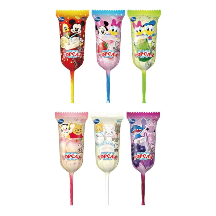 Glico Popcan Mickey Mouse Shape Lollipop Assorted Fruit Flavours 10g is ...
