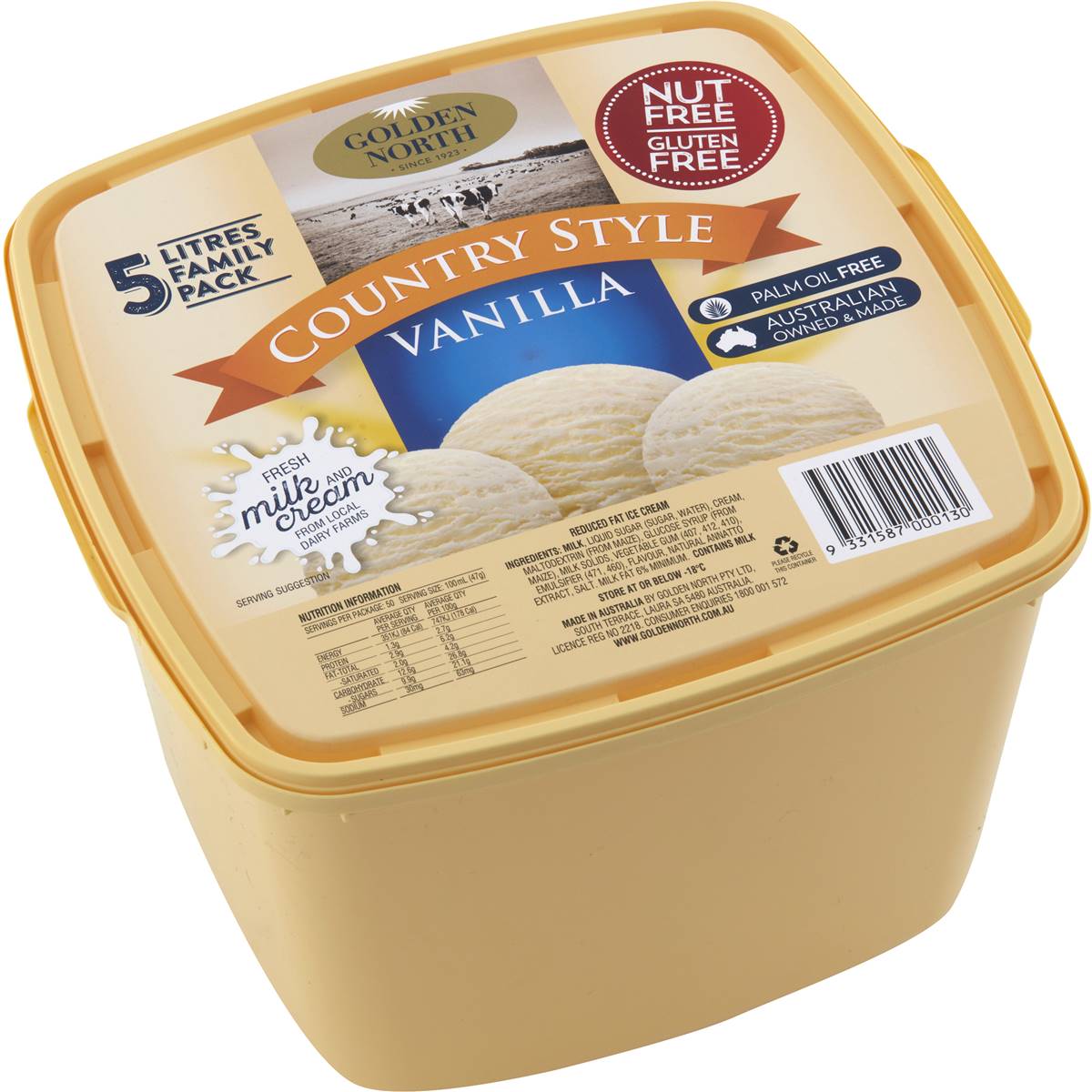 Golden North Ice Cream Country Style Vanilla 5l Tub is not halal ...