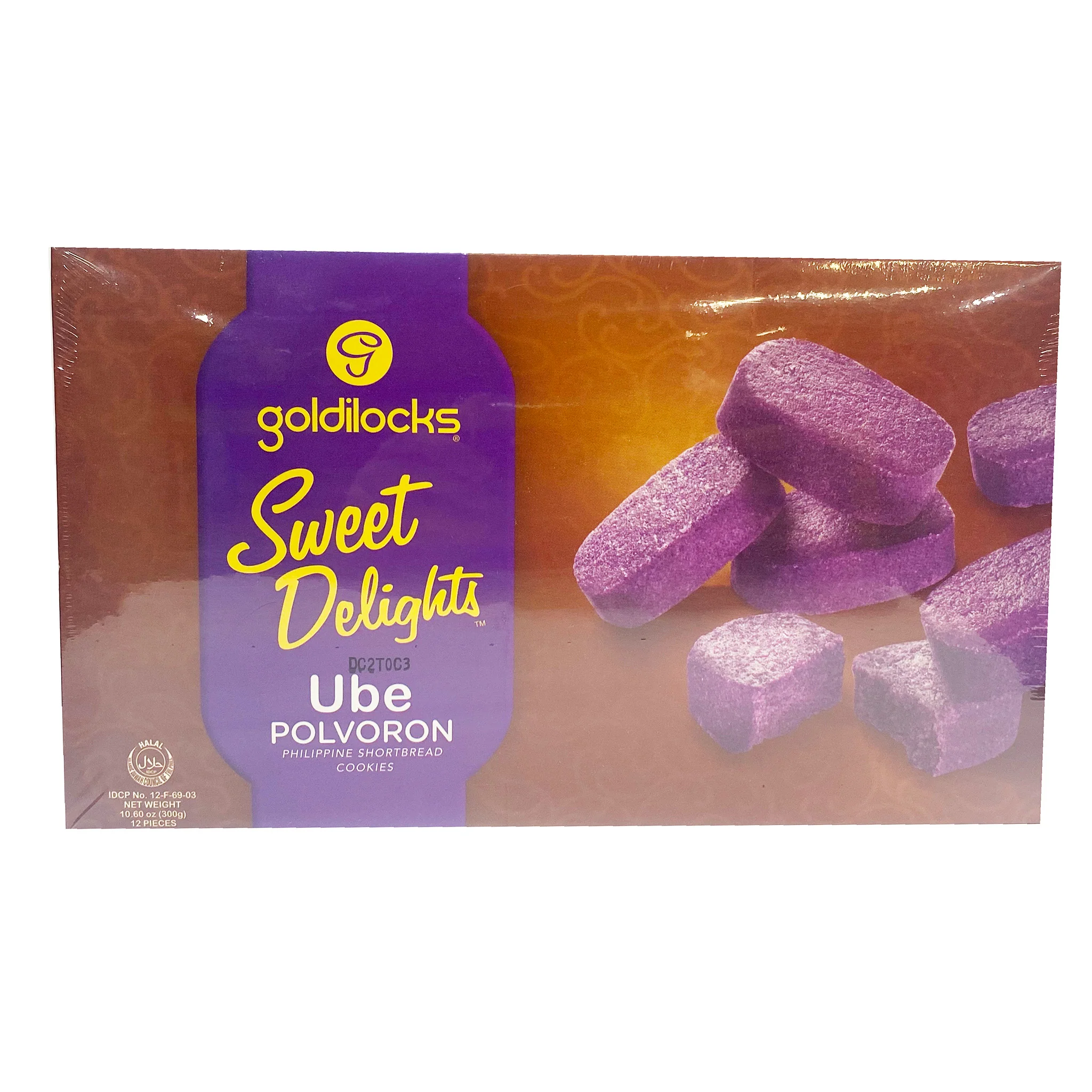 Check Halal status of Goldilocks Sweet Delights Polvoron Ube 10.6oz ...