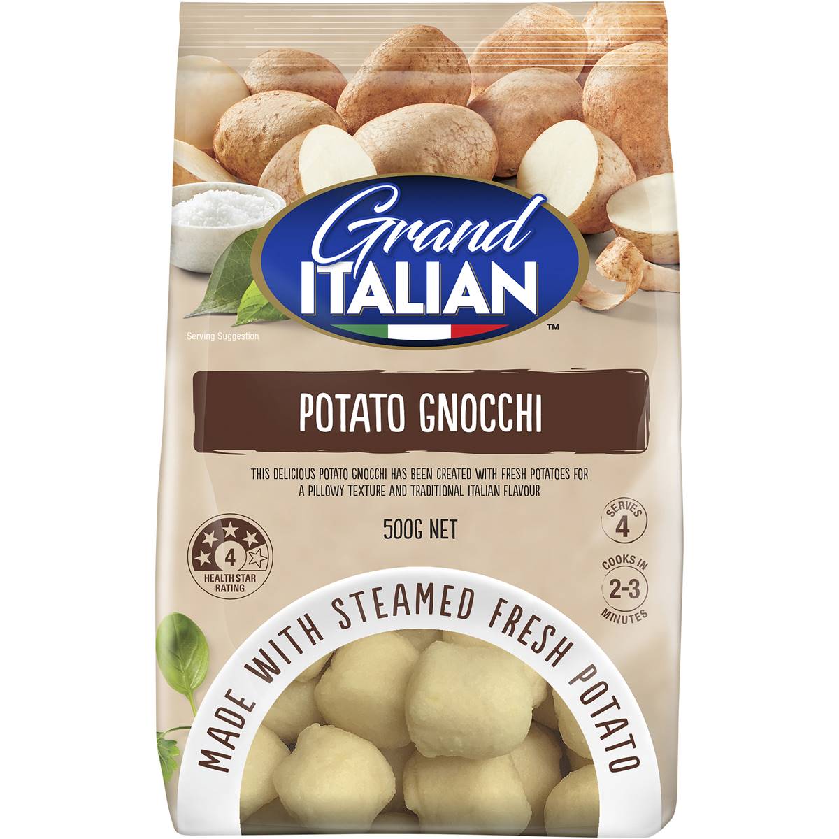 Grand Italian Fresh Potato Gnocchi 500g is halal suitable | Halal Check