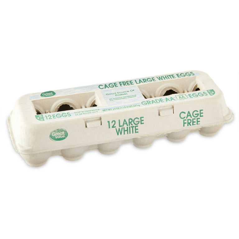 Great Value Cage Free Large AA White Eggs, 12 Count is Halal, Install ...