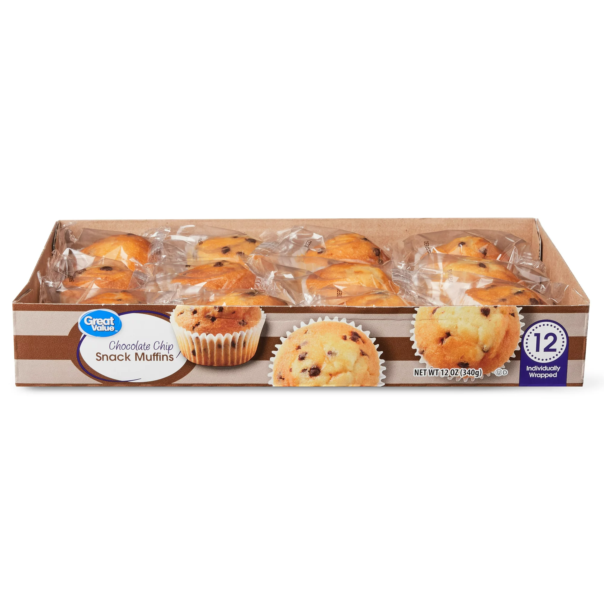 Great Value Chocolate Chip Snack Muffins, 12 oz, 12 Count is not Halal ...