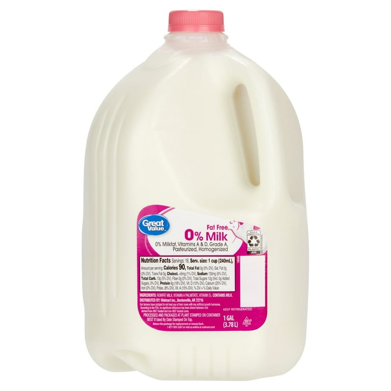 Great value 0% FAT FREE MILK 128 Fl Oz is Halal, Install Mustakshif