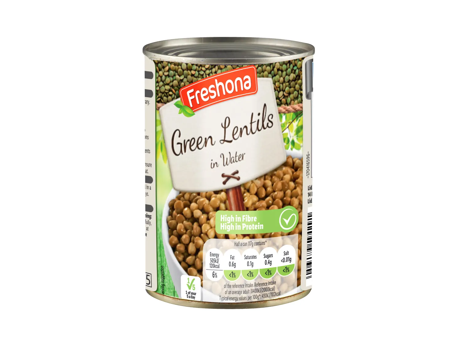 Check Halal, vegan, vegetarian status of Freshona Green lentils in ...