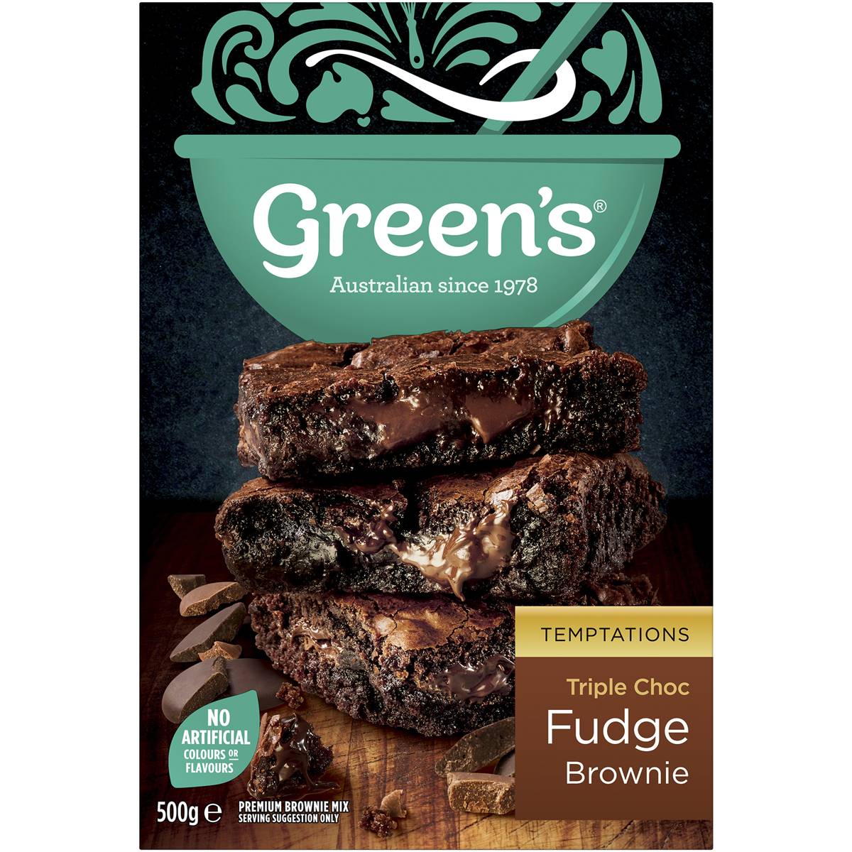 Check Halal status of Green's Brownie Mix Triple Chocolate Fudge 500g ...