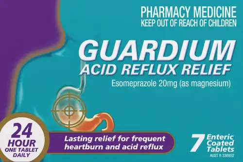 Guardium Acid Reflux Relief Esomeprazole 20mg 7 Tablets is Halal ...