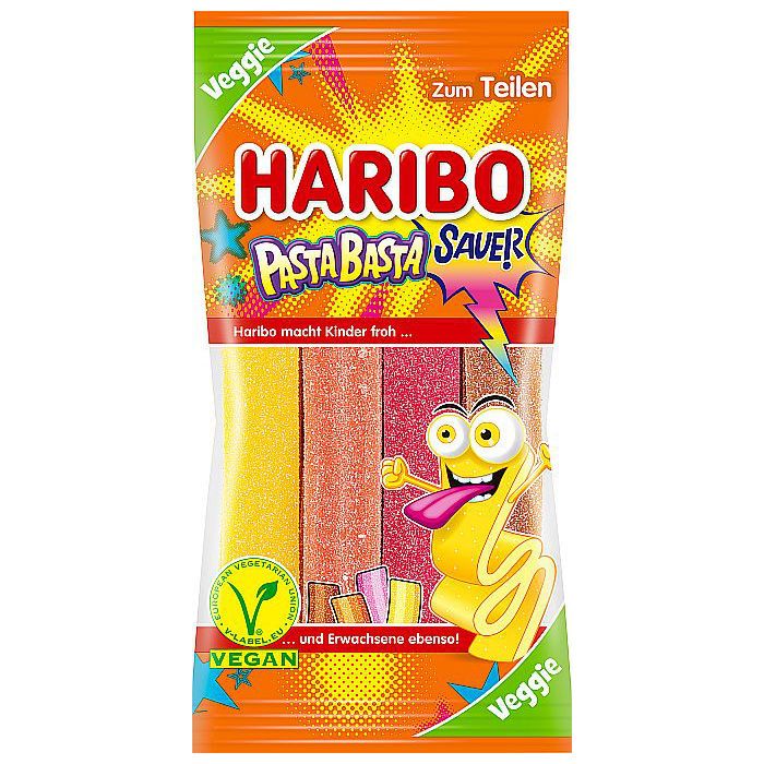 Check Halal, vegan, vegetarian status of Haribo Pasta Basta Sour 175g ...