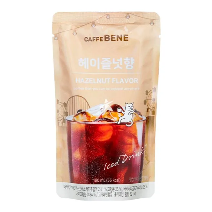 Caffe BENE Pouch Hazelnut Coffee 190ml is not Halal, Install Mustakshif