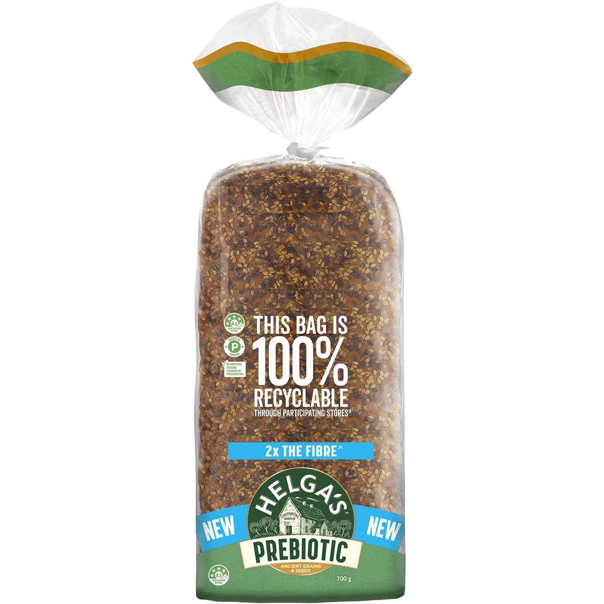 Helga's Prebiotic Ancient Grains & Seeds 700g is Halal, Install Mustakshif