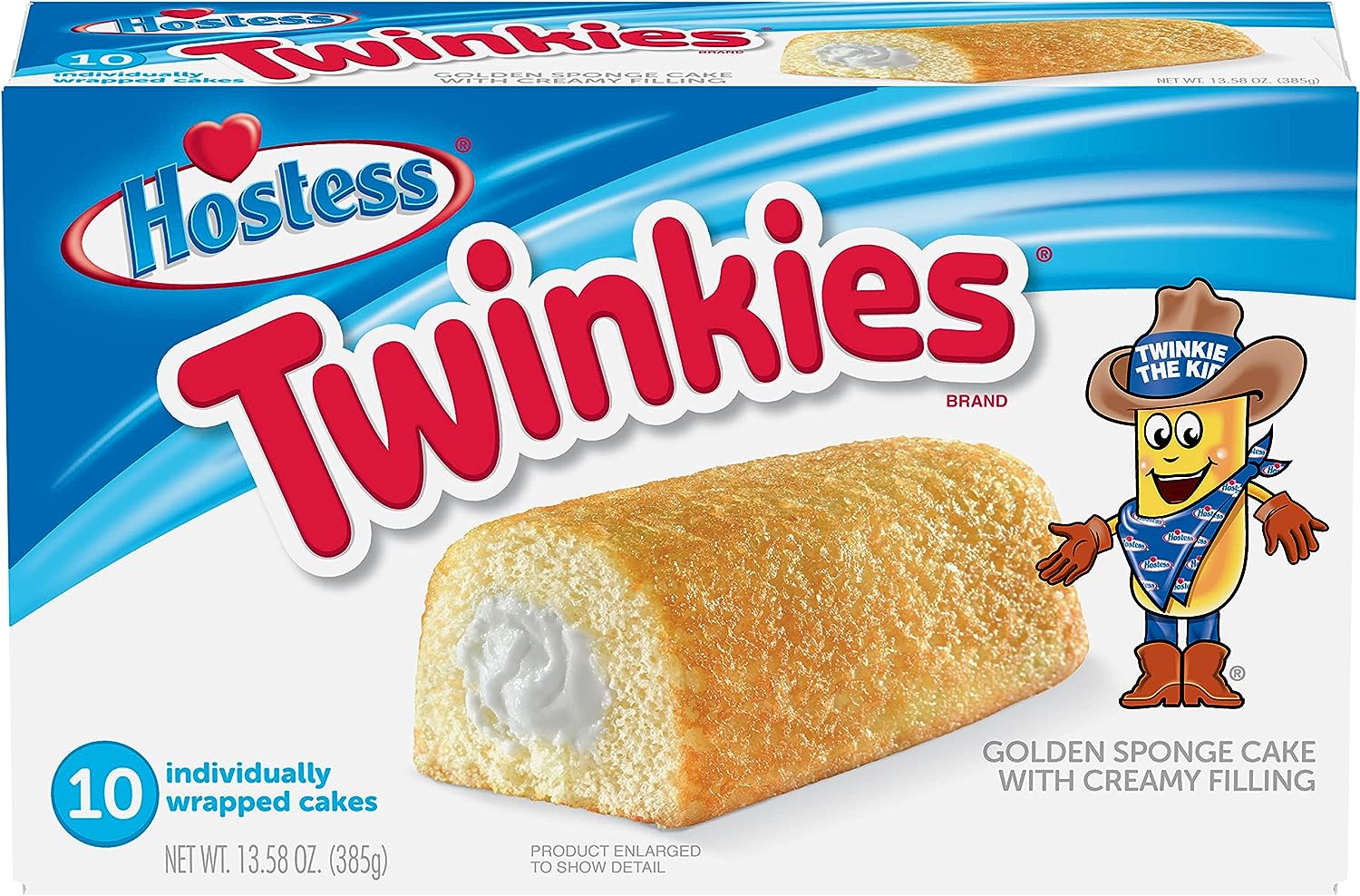Hostess Sponge Cake with Creamy Filling Twinkies 10 Pack, 385 g Total ...