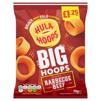 Hula Hoops Big Hoops Iconic Barbecue Beef Flavour 70g is Halal, Install ...
