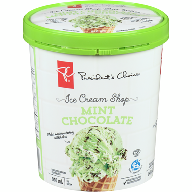 تحقق حلال, كوشيرحالة،President's Choice Mint Chocolate Ice Cream - 946 ...