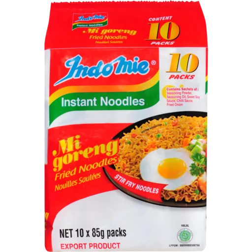 Indomie IndoMie Instant Noodles 10 x 85g is Halal, Install Mustakshif