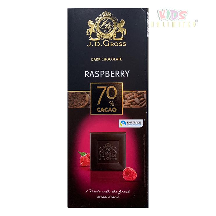 Check Halal status of J.D. Gross Dark Chocolate Raspberry- ingredients not verified, Install ...