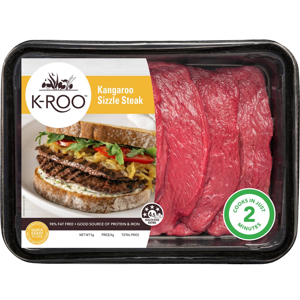 Check Halal status of K-roo Kangaroo Sizzle Steak 400g, Install Mustakshif