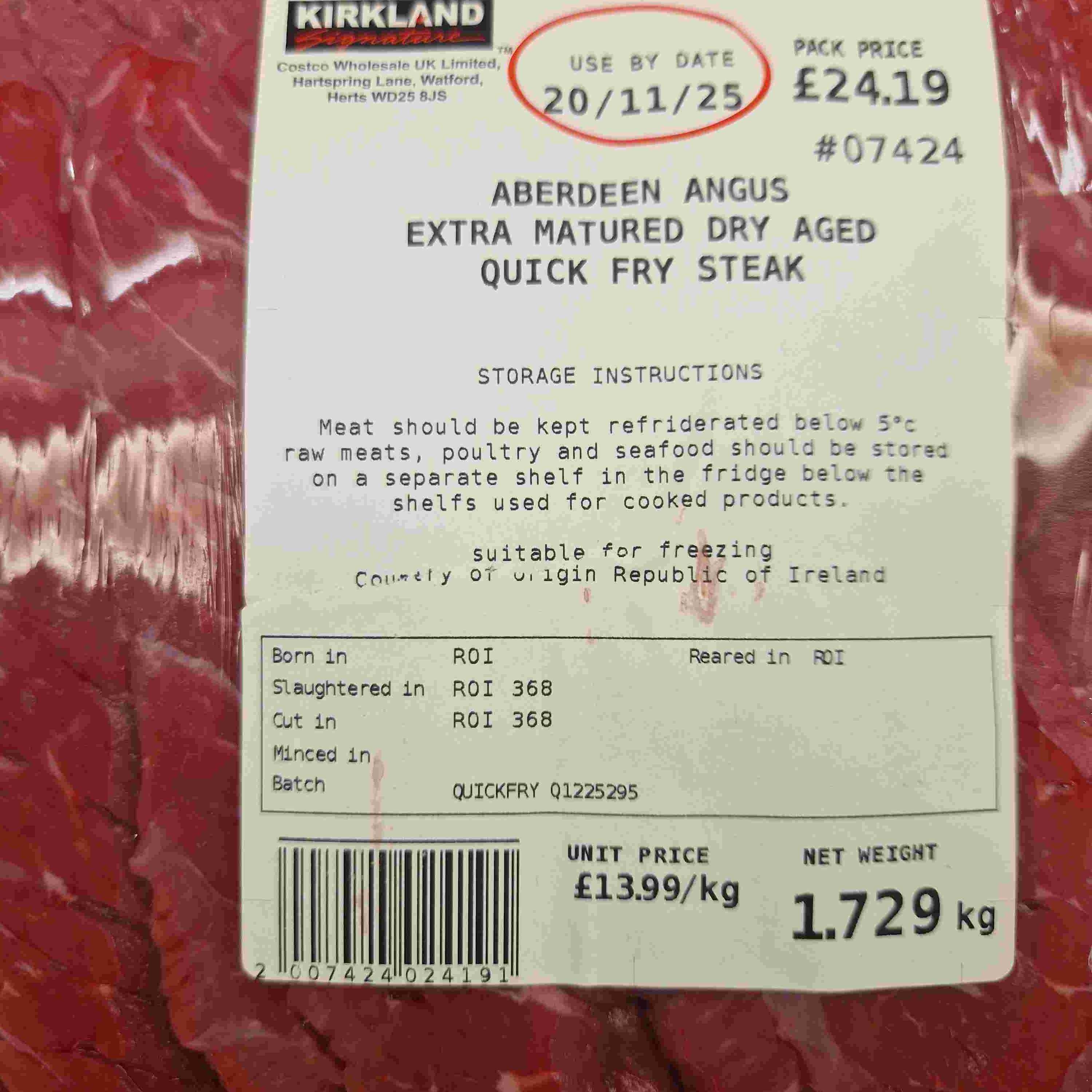 Check Halal status of Kirkland Signature Aberdeen Angus Beef Quick Fry ...