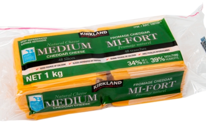 Kirkland Signature Sliced Medium cheddar cheese 1 kg is Halal, Install ...