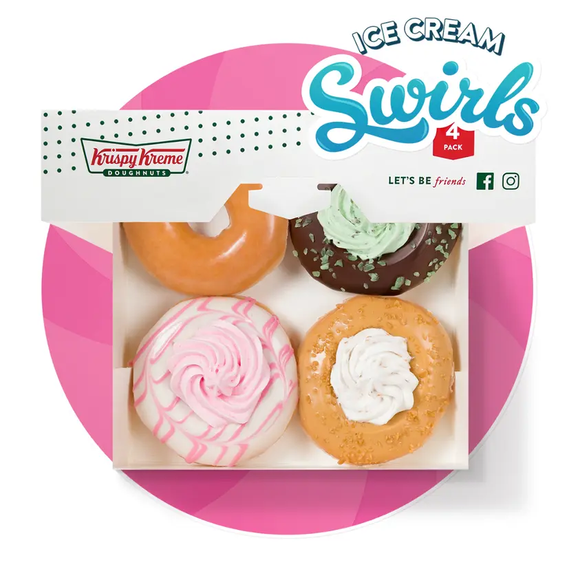 Check Halal, kosher status of Krispy Kreme Doughnuts ICE CREAM SWIRLS 4 ...